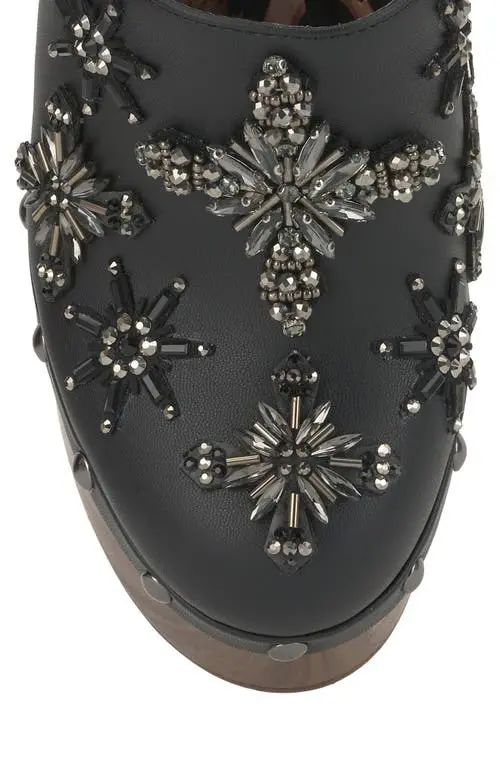 Jessica Simpson Cazea Crystal Embellished Slingback Platform Sandal
