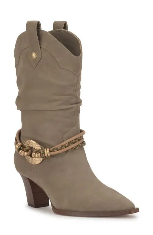 Jessica Simpson Hanie Western Boot - Light Grey