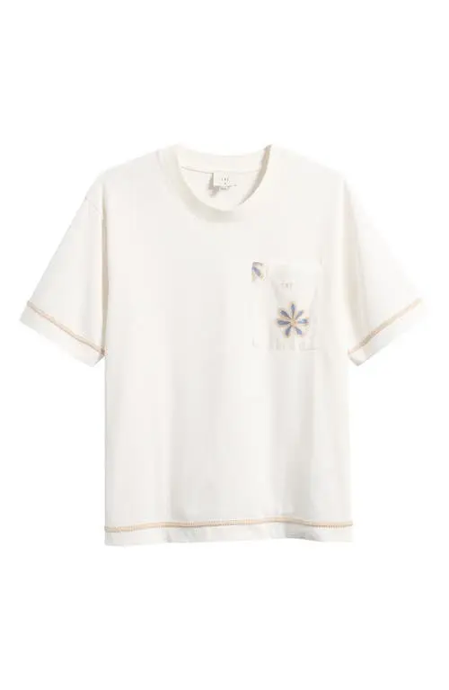 CHE Daisel Embroidered Appliqué Relaxed Cotton T-shirt