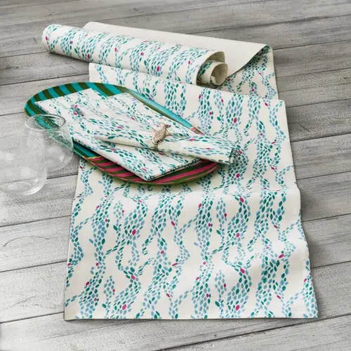 TAG Ripple Block Print Runner Multi Cotton Summer