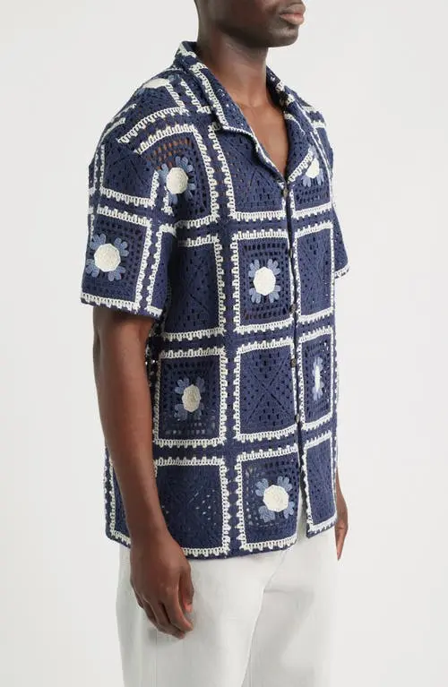 CHE Tejer Crochet Camp Shirt