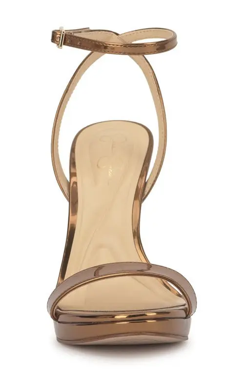 Jessica Simpson Divra Ankle Strap Stiletto Sandal - Bronze