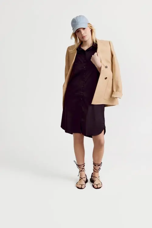 THE SHIRT Sleeveless Shirtdress