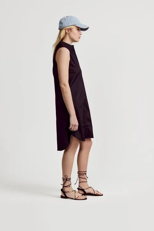 THE SHIRT Sleeveless Shirtdress
