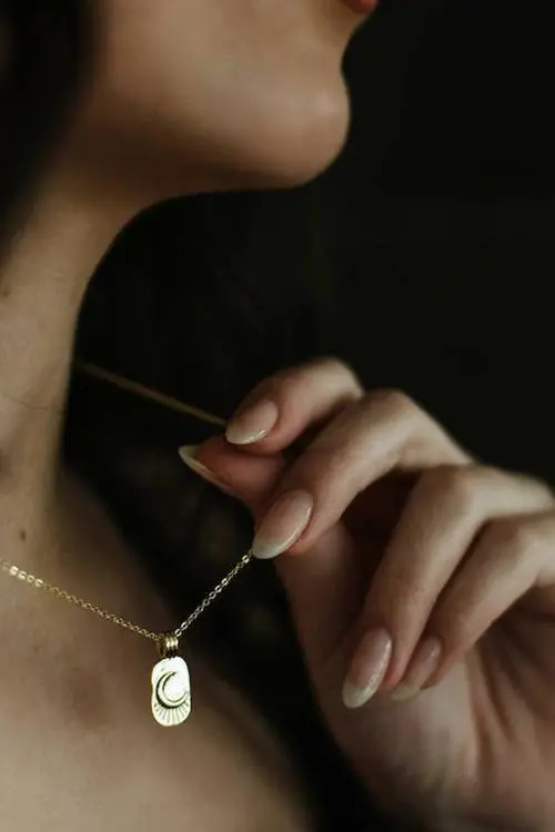 IVY & PEARL CO. 14k Filled Moon And Sun Pendant Necklace