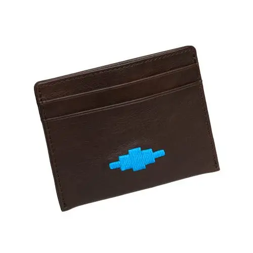 PAMPEANO Rombo Card Slip - Brown/blue