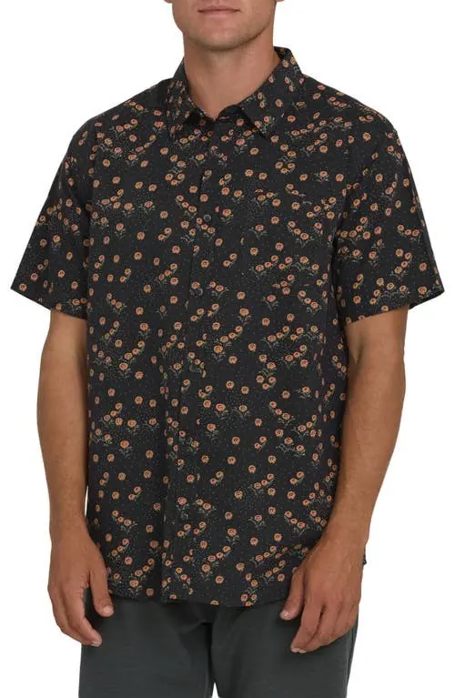 BILLABONG Sundays Short Sleeve Button-up Shirt - Black