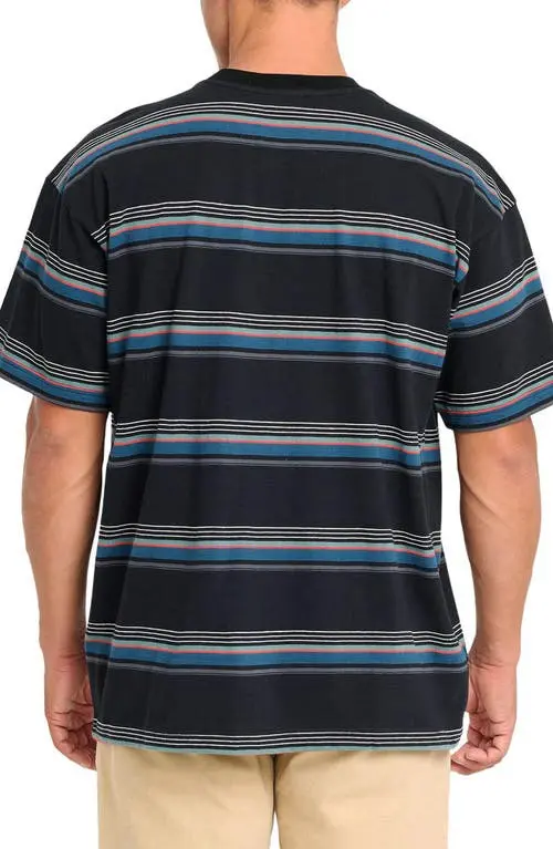BILLABONG Baxter Oversize Stripe Pocket T-shirt - Black