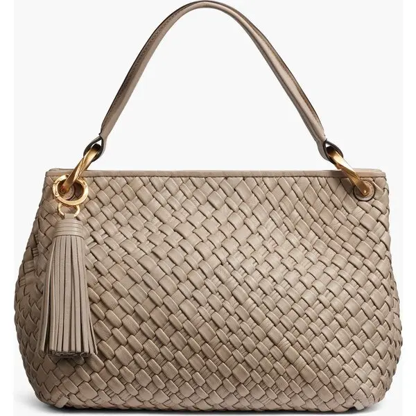 Donna Karan New York Glenwood Woven Shoulder Bag - Moth