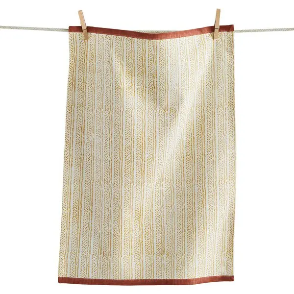 TAG Dash Block Print Dishtowel Multi Cotton Everyday