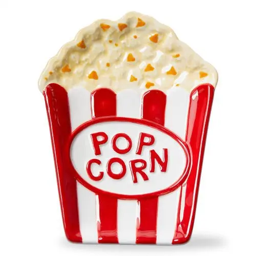 TAG Popcorn Trinket Dish Decorative Box Multi Earthenware 4.25 X 5.5 X 0.5