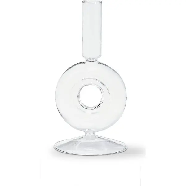 TAG Odette Glass Taper Candle Holder 3.5 X 3.5 X 7 - Clear
