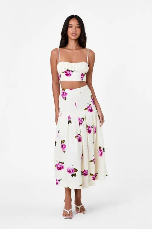 NICHOLAS Jordana Skirt - Floating Rosebuds