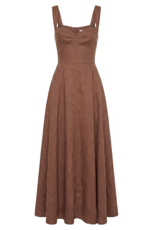 NICHOLAS Anya Maxi Dress - Mocha