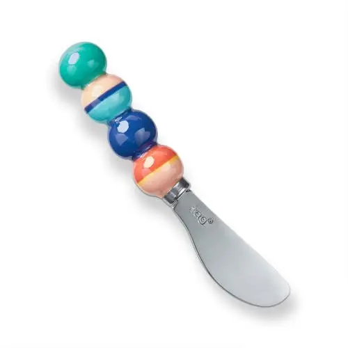 TAG Eclectic Fun Serving Utensil Spreader Multi Dolomite Stainless Steel 0.85x0.85x5.75 - Multicolored