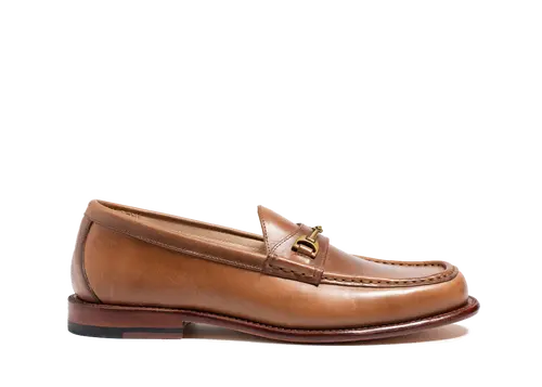GRANT STONE Horsebit Loafers - Dune Chromexcel