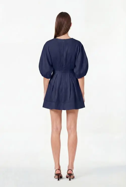 NICHOLAS Josefa Linen Mini Dress