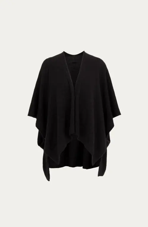 JUANA Cashmere Cape - Black