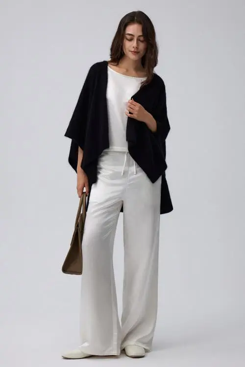 JUANA Cashmere Cape - Black