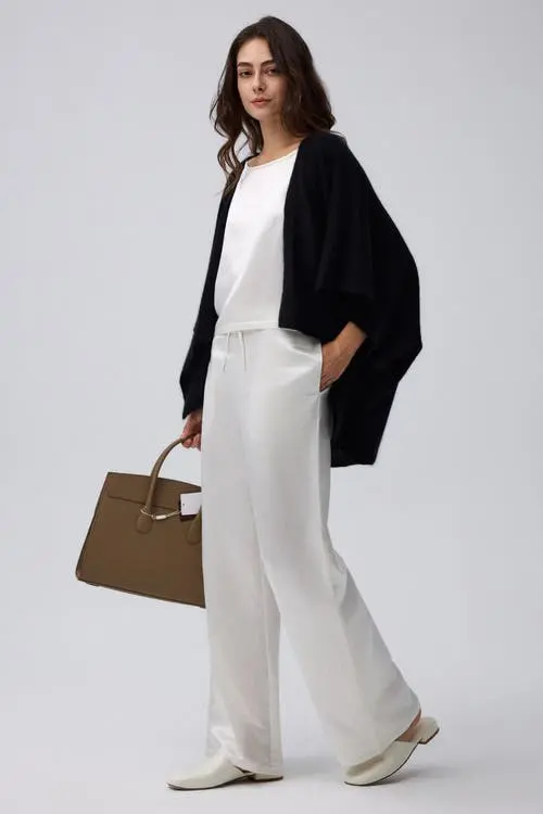 JUANA Cashmere Cape - Black