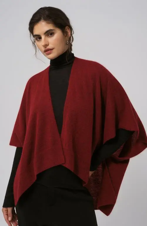 JUANA Cashmere Cape - Red