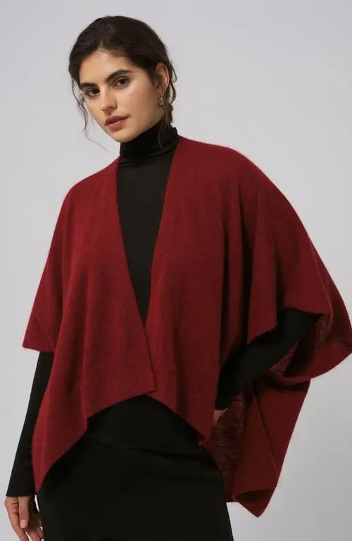 JUANA Cashmere Cape - Red