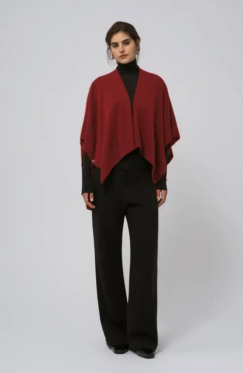 JUANA Cashmere Cape - Red