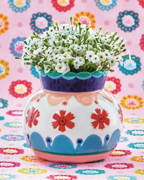TAG Eclectic Fun Squat Earthenware Vase