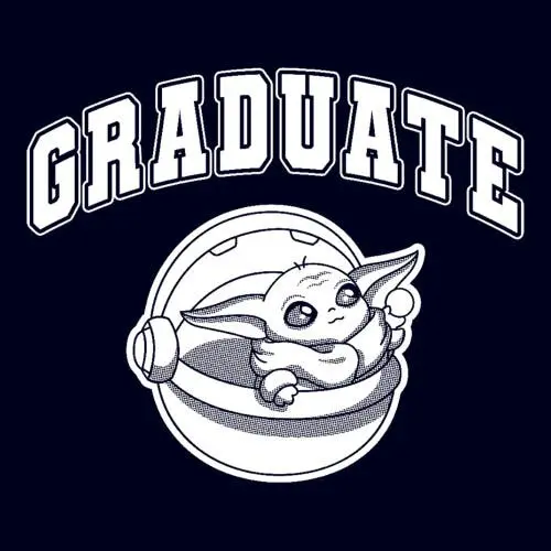 STAR WARS: THE MANDALORIAN Star Wars The Mandalorian Hover Pam Graduate Graphic T-shirt