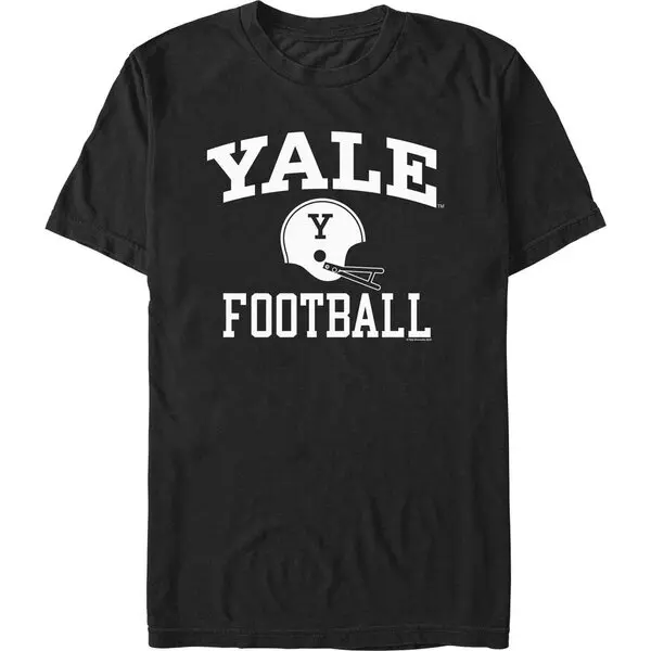 YALE UNIVERSITY Football Helmet Logo Short Sleeve Graphic T-shirt