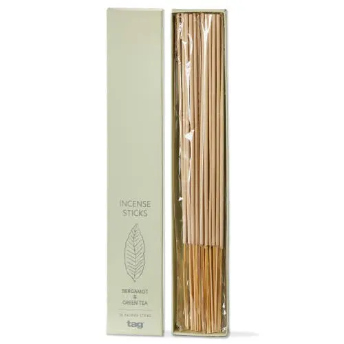 TAG Bergamot Green Tea Incense Sticks Multicolor Home Fragrance - Multicolored