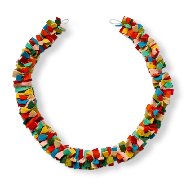 TAG Knotted Felt Garland Decorative Wall Banner For All Occasions