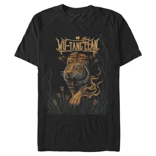 WU-TANG CLAN Wilderness Tiger Art Logo Short Sleeve Graphic T-shirt