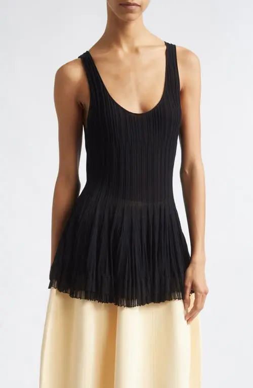 ASHLYN Bennett Layered Hem Rib Sweater Tank