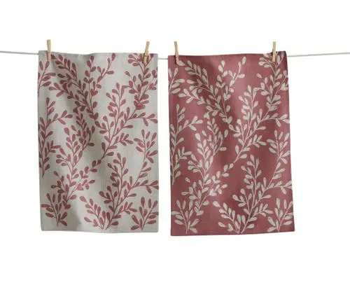 TAG Canyon Print Leafy Vine Dt S/2 Cotton Everyday - Purple