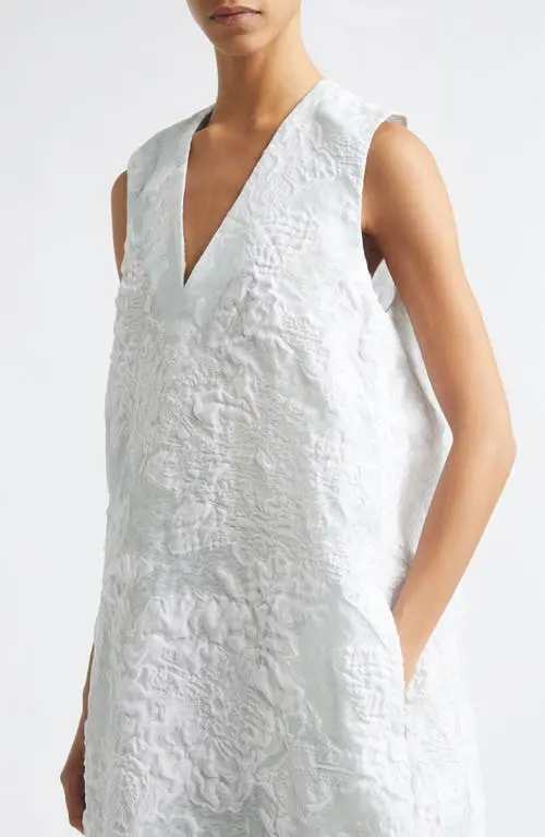 ASHLYN Lena Floral Silk Blend Jacquard Dress