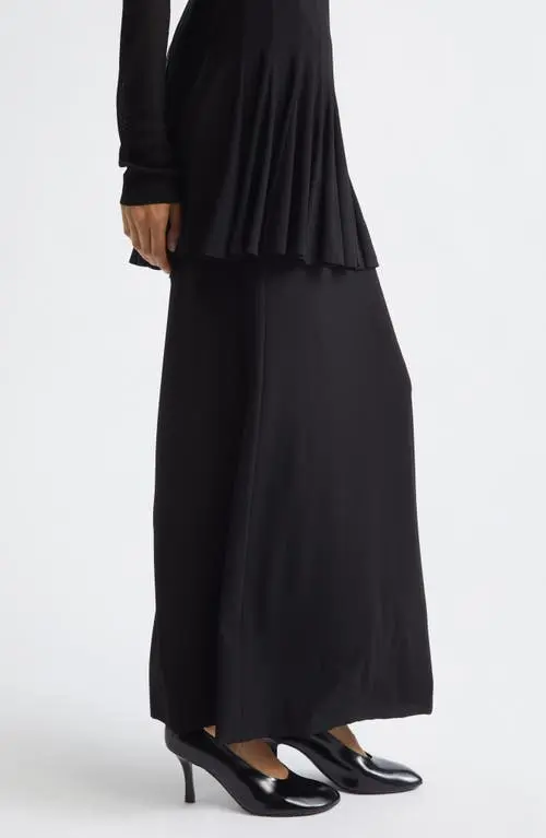 ASHLYN Klein Layered Maxi Skirt - Black