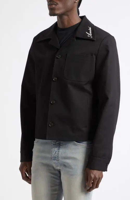 Amiri Script Collar Cotton Jacket
