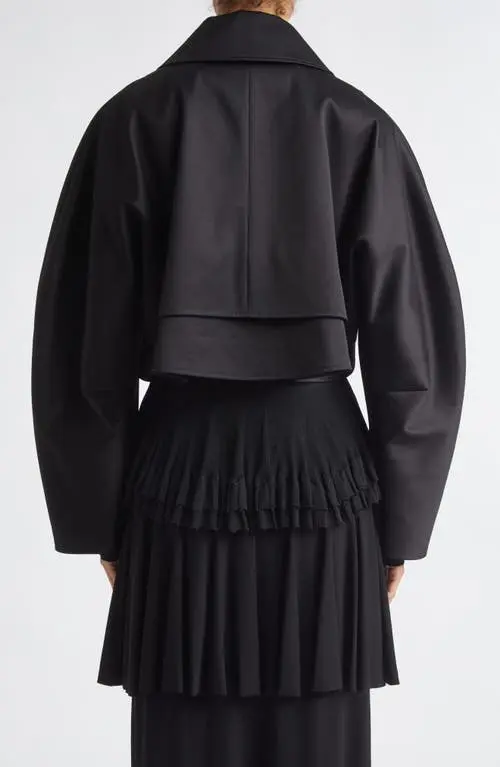 ASHLYN Beckett Crop Cotton Sateen Jacket