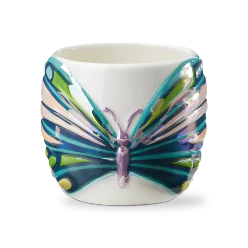 TAG Everyday Butterfly Earthenware Mug Multi 17 Oz 4.03x4.03x3.78