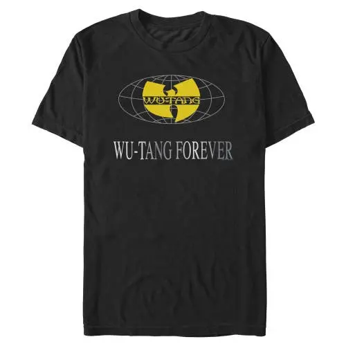 WU-TANG CLAN Worldwide Group Logo Forever Graphic T-shirt - Black