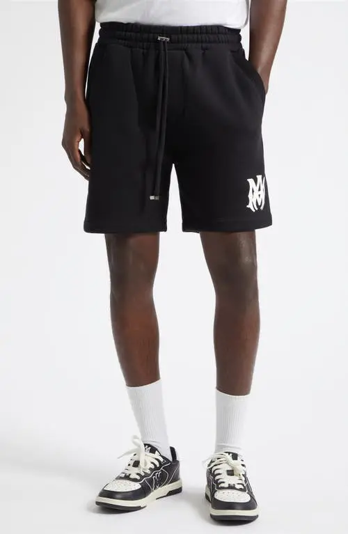 Amiri Core Logo Embroidered Sweat Shorts - Black