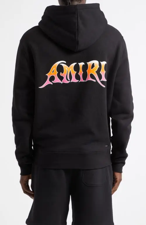 Amiri Ma Surf Regular Fit Cotton Hoodie - Black