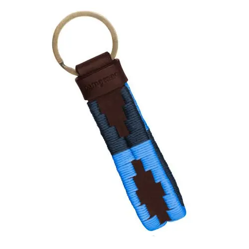 PAMPEANO Charro Loop Keyring - Brown/navy/blue
