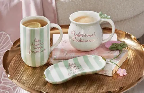 TAG Less Drama More Pajamas Earthenware Mug Multi 21 Oz 3.51x3.48x5.5