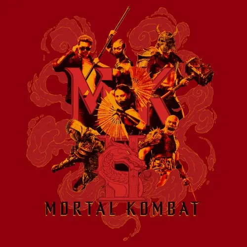 MORTAL KOMBAT II Champions Vs Villains Group Shot Short Sleeve Graphic T-shirt