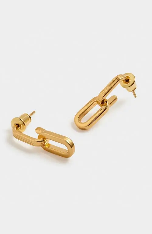 KATIE LOXTON Arabella Hoop Earrings With Oversized Link Design