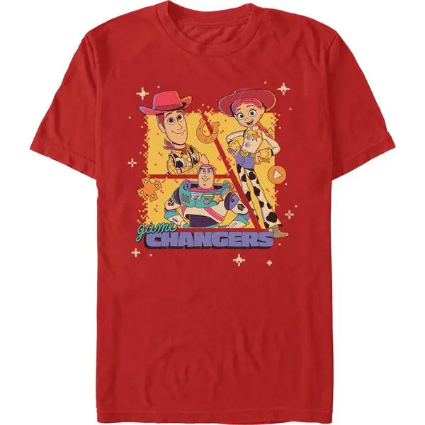 TOY STORY 5 Three Friends Game Changers Graphic T-shirt - Red