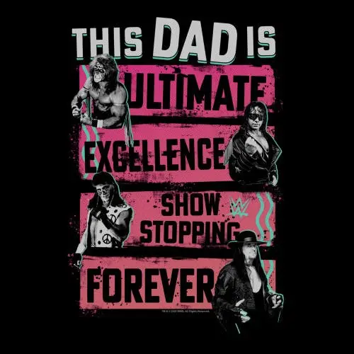 WWE This Dad Is Forever Short Sleeve Graphic T-shirt