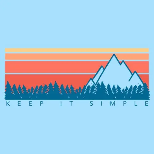LOST GODS Keep It Simple Retro Graphic T-shirt